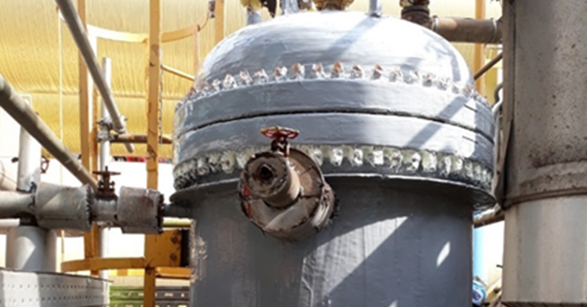 PMX-儲槽CUI改善 - 台灣波力梅 - Thortex,ORAPI,PMX,陶瓷複合,泵浦,隔冷熱,熱交換器,VOC,氟素脂